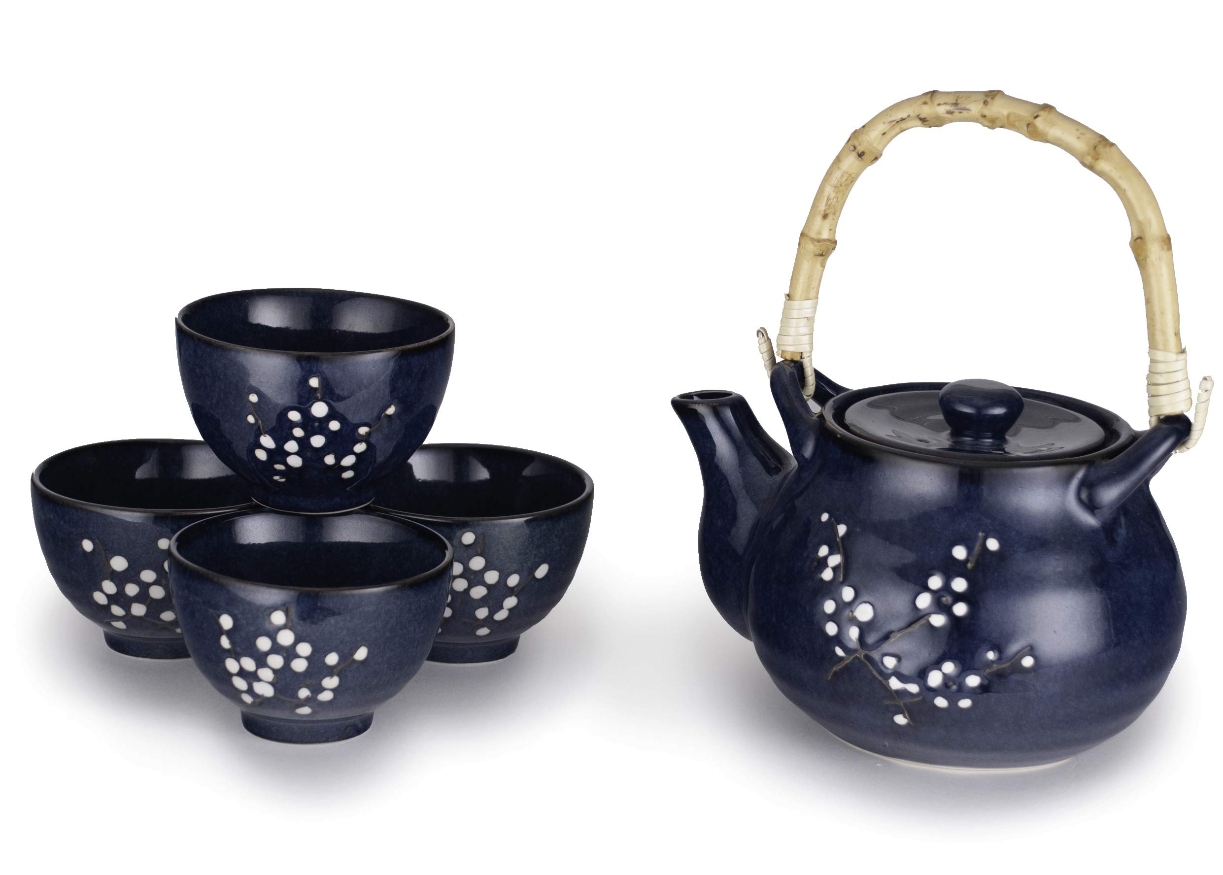 Mua Hinomaru Collection Kagetsu Glazed Porcelain Japanese Sakura Cherry Blossom Tea Set 24 fl oz ...