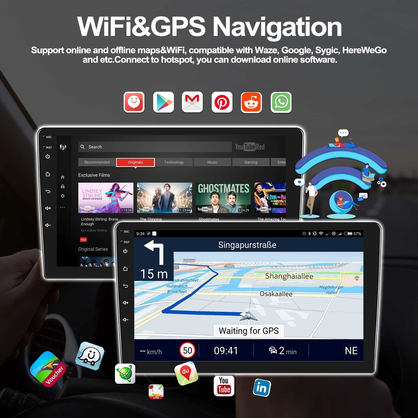 Mua Android 13 Car Radio 10 Inch Touch Screen GPS Sat Navi Stereo ...