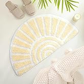 Amazon.com: TRUEDAYS Bathroom Rugs Sun Bath Mat, Half Circle Cute ...