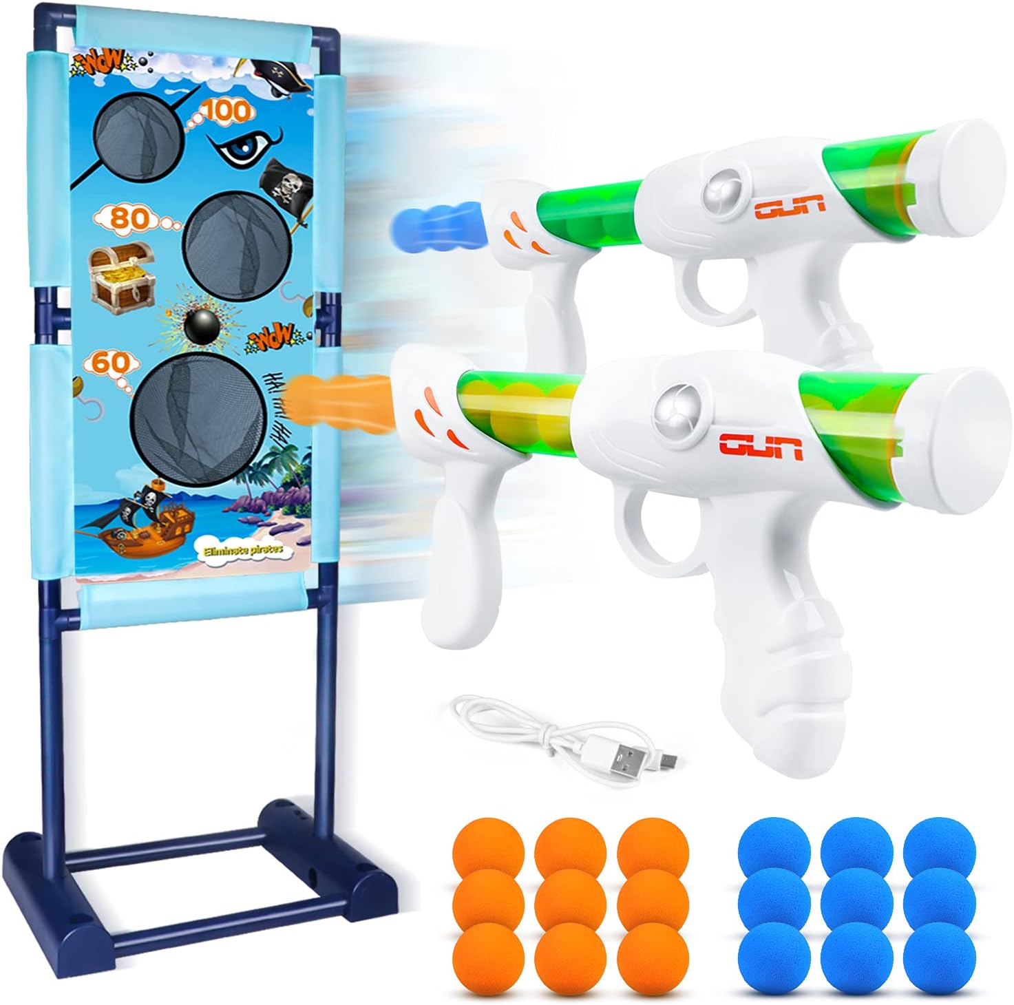 DX DA XIN Movable Target Set, Target Shooting Toy Guns for Children ...
