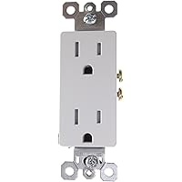 Pass & Seymour Legrand 885TR-W Decorator Receptacle, 15A, 125V, White ...