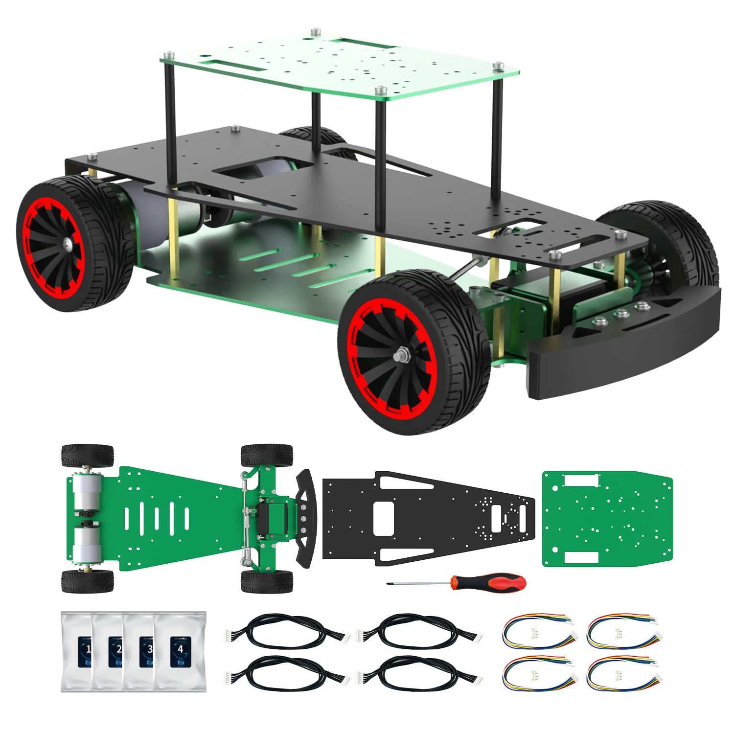 Mua Yahboom DIY Smart Robot Chassis Ackerman Chassis for Arduino ...