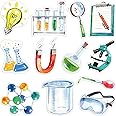 Amazon.com: 36pcs Science Cutouts Watercolor Science Lab Bulletin Board ...