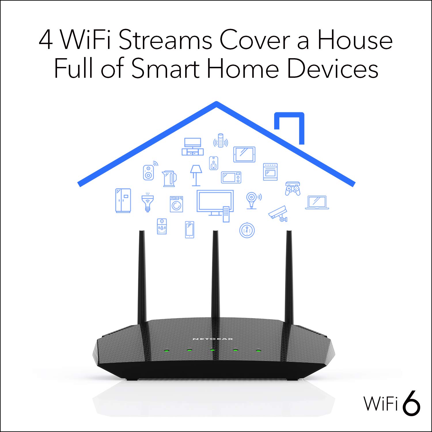 Mua NETGEAR 4-Stream WiFi 6 Router (R6700AX) – AX1800 Wireless Speed ...