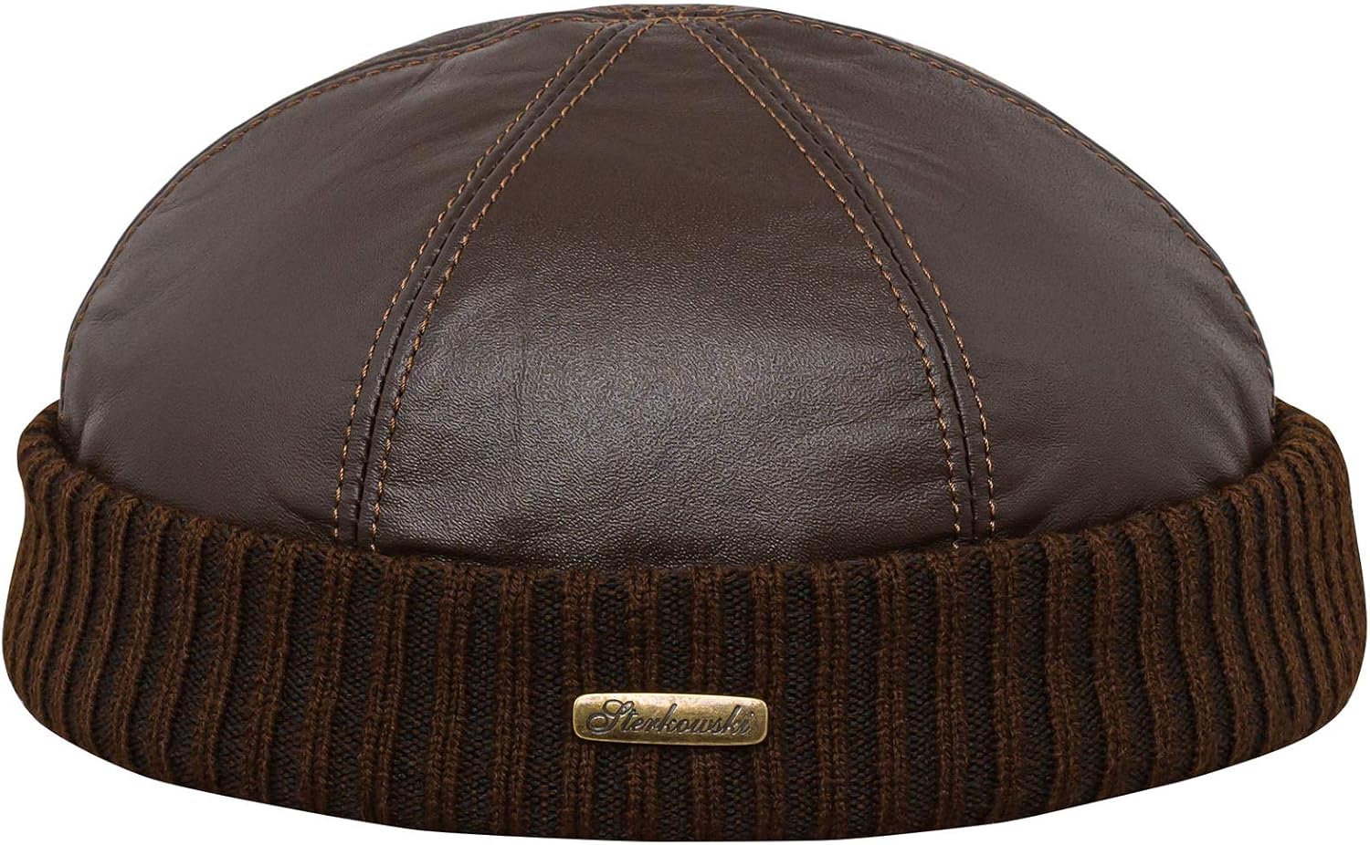 Sterkowski Docker Leon Beanie Leather Cap: Amazon.ca: Clothing ...