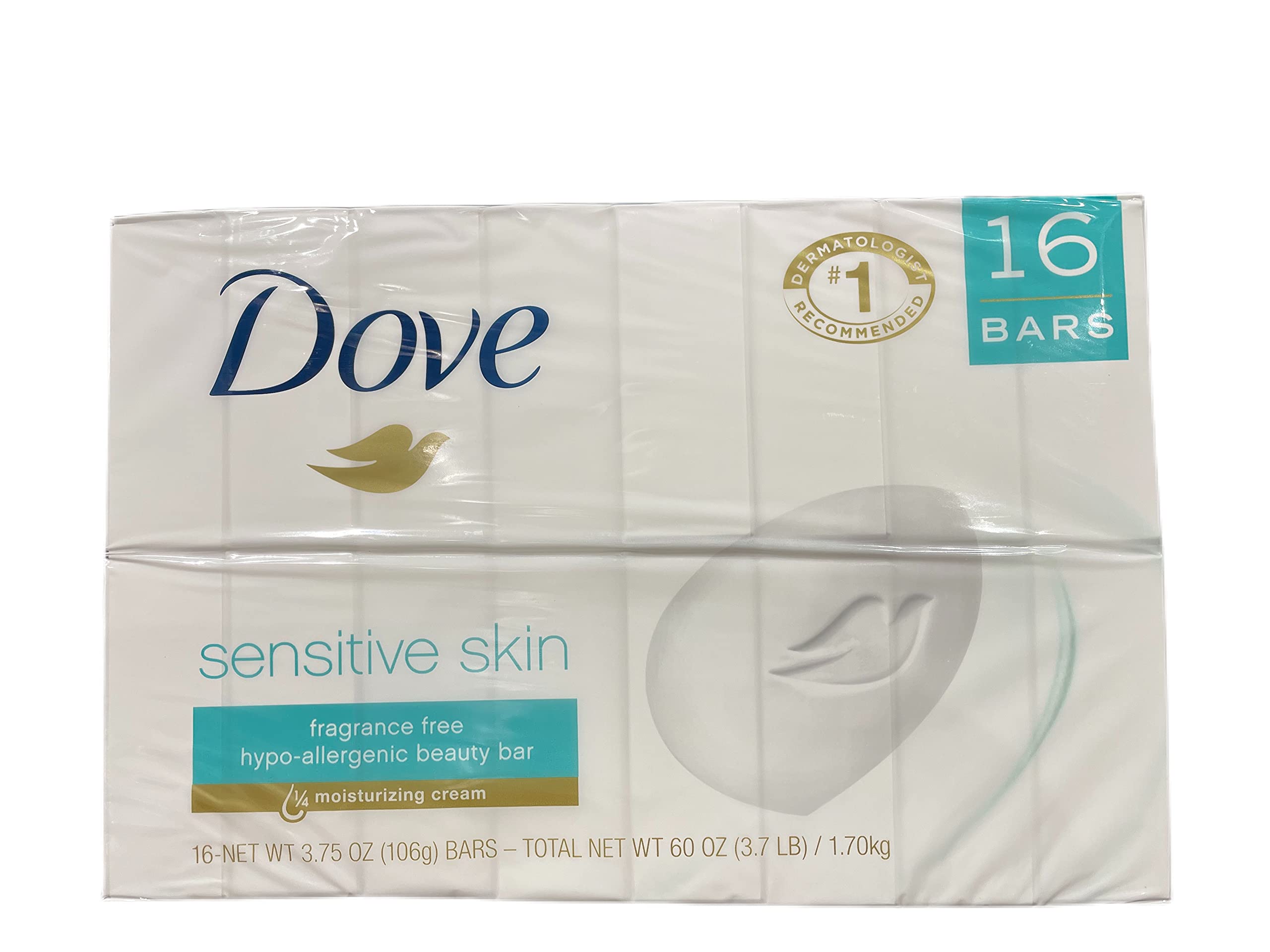 Mua Unilever Dove Sensitive Bar 3 75 oz 16 Bars trên Amazon Mỹ chính ...