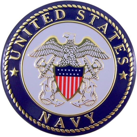 United States Navy Military Metal Auto Decal Emblem, 2 Inch: Buy Online ...