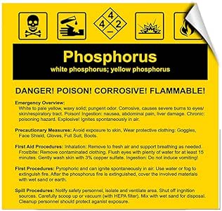 Amazon.com: Phosphorus White Phosphorus ; Yellow Phosphorus Hazard ...