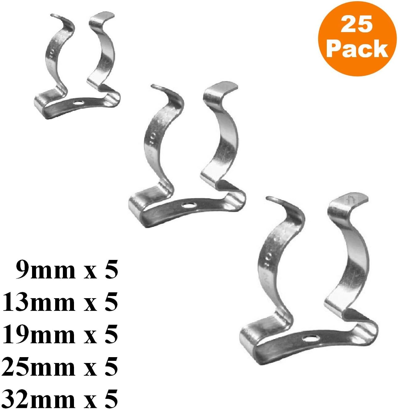 Amazon.com: 25 x Assorted Tool Spring Terry Clips Heavy Duty Storage ...