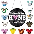 Amazon.com: 13 Pcs Christmas Mouse Interchangeable Door Sign,Welcome to ...