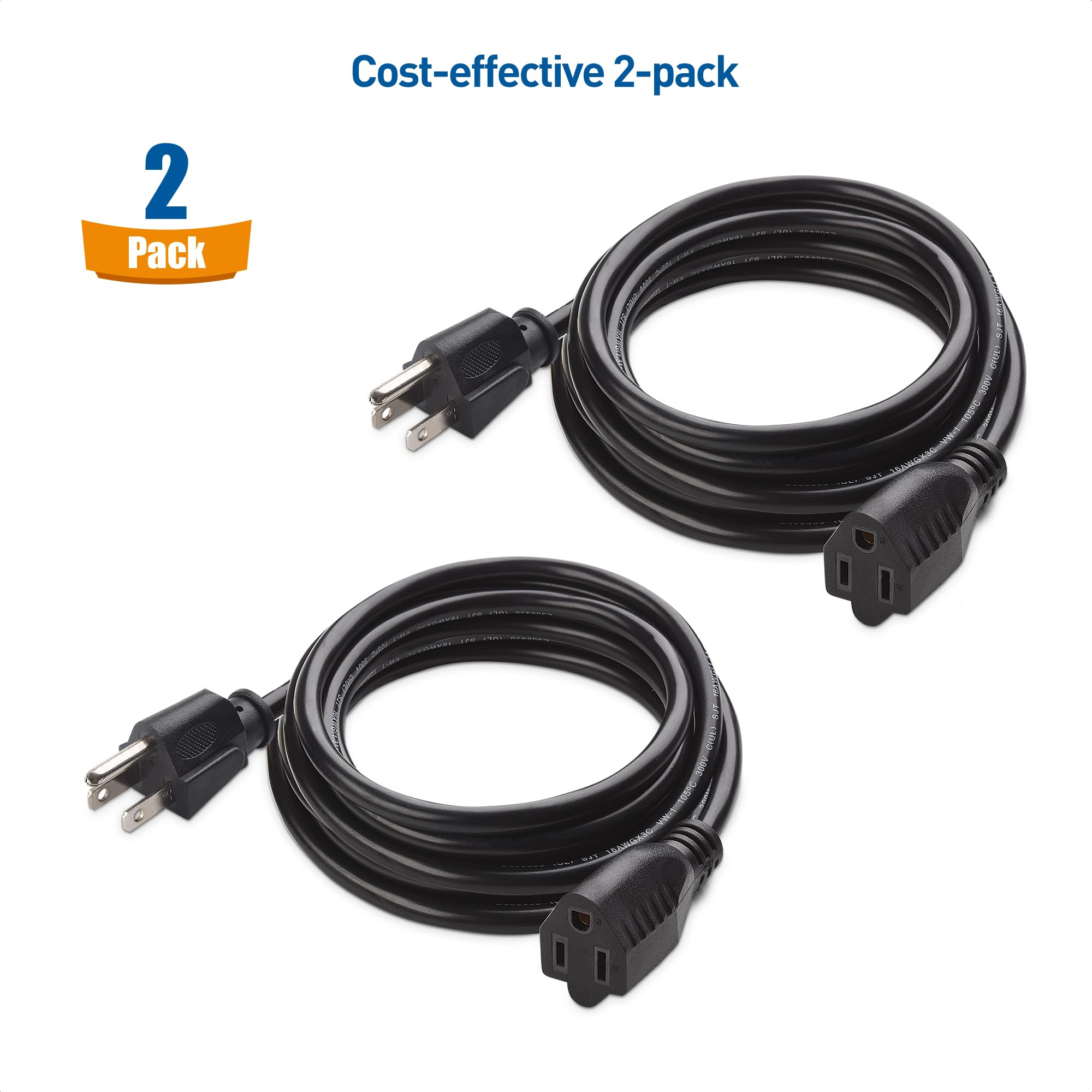 Mua [UL Listed] Cable Matters 2-Pack 16 AWG Indoor/Outdoor Heavy Duty ...