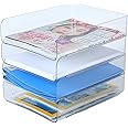 Amazon.com: (4pcs Pack) HKeeper Stackable Paper Trays,Letter Tray ...