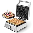 Amazon.com: Waffles Maker 2 Slices, Large Square Belgian Waffle Maker ...