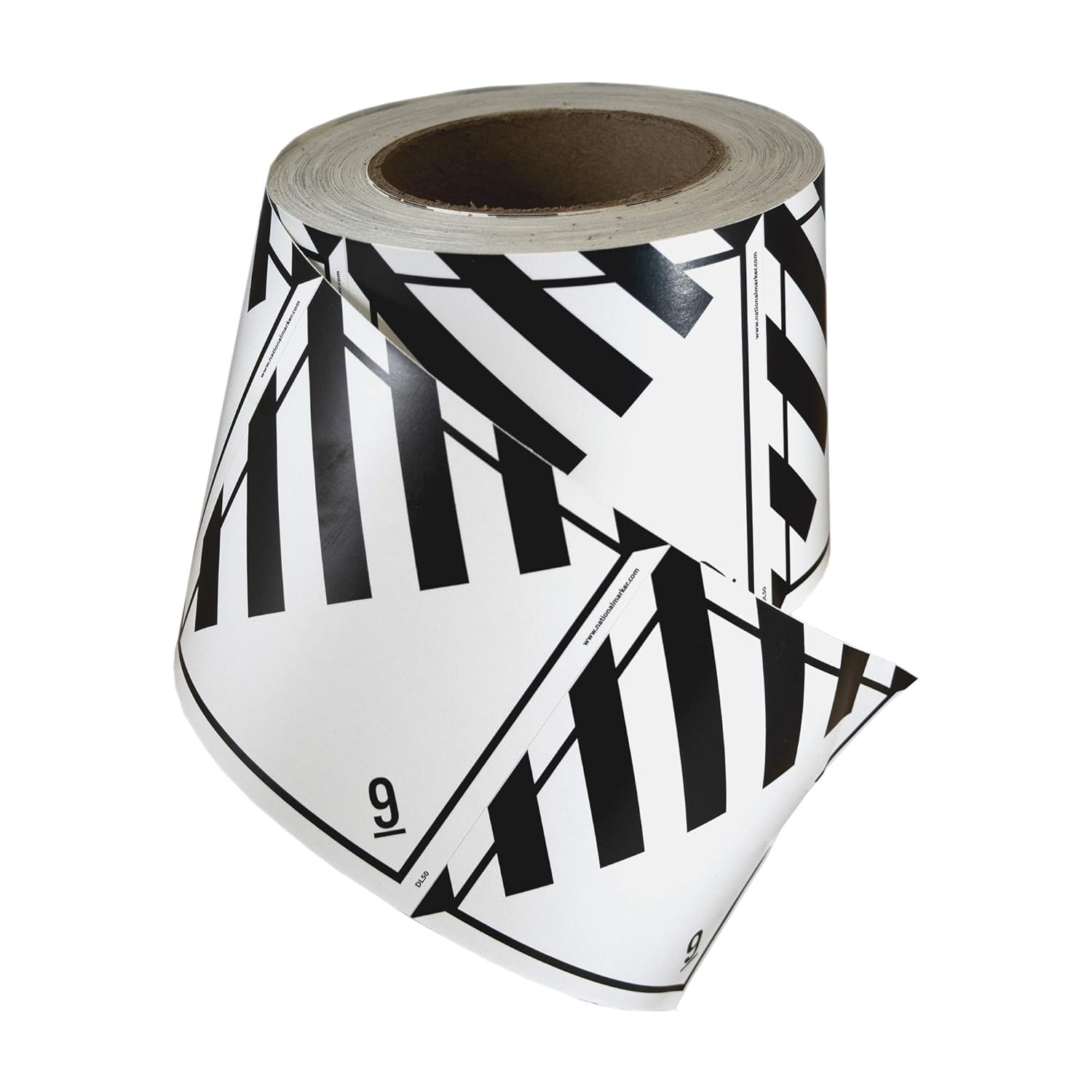 NMC DL50AL 9 Placard Label - [Roll of 500] 4 in. Square Pressure ...