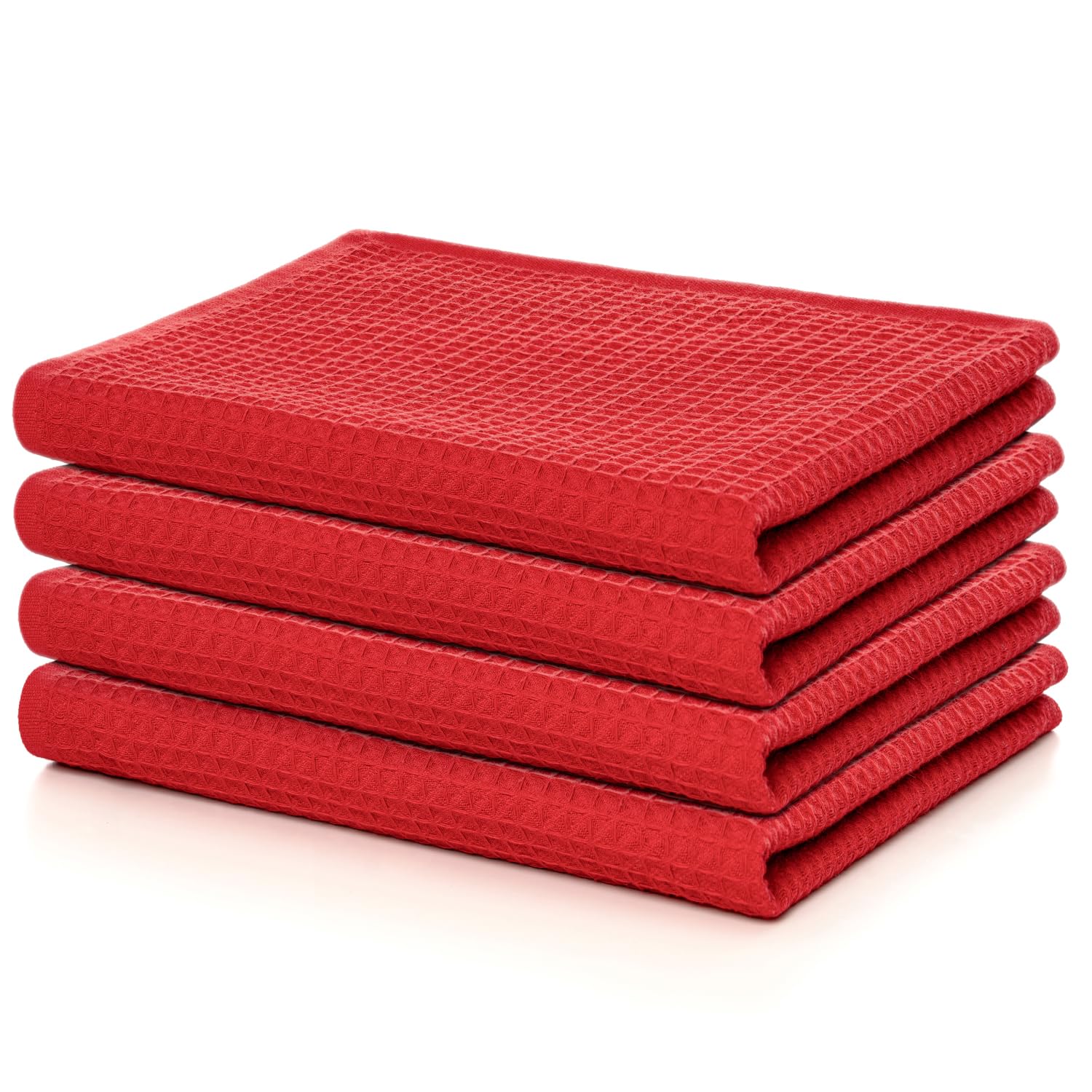 Lycia Home - Kitchen Towels, 100% Turkish Cotton Dish Towels, Waffle Pattern Hand Towels, 24"x18 ...