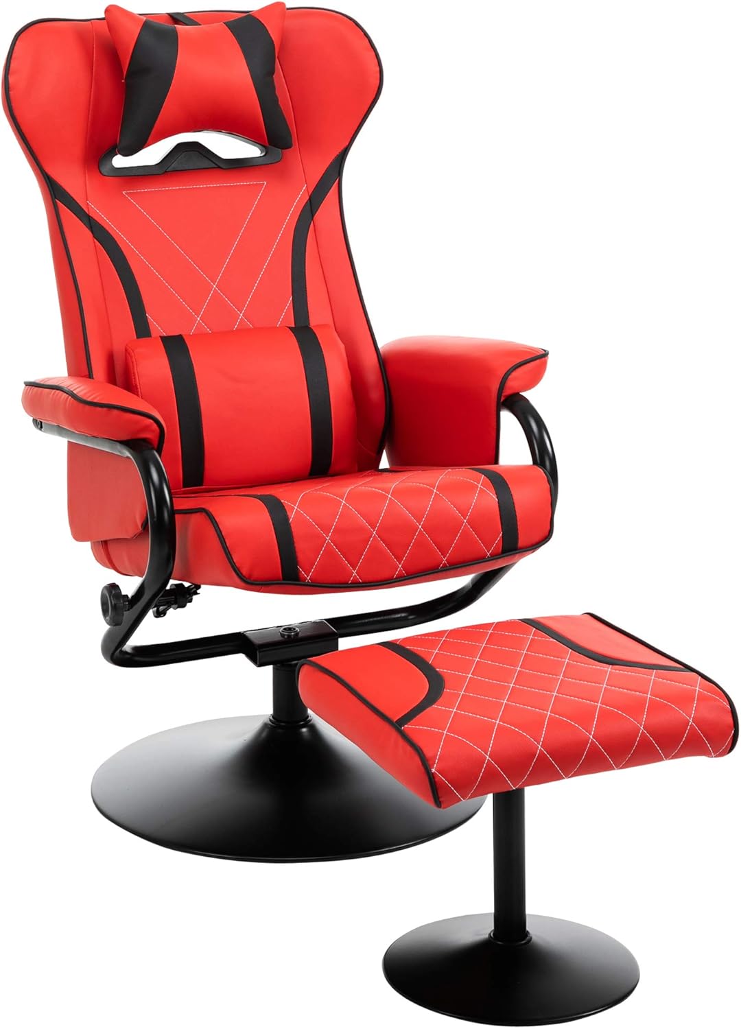Amazon.com: Vinsetto Video Gaming Recliner with Ottoman, High Back ...
