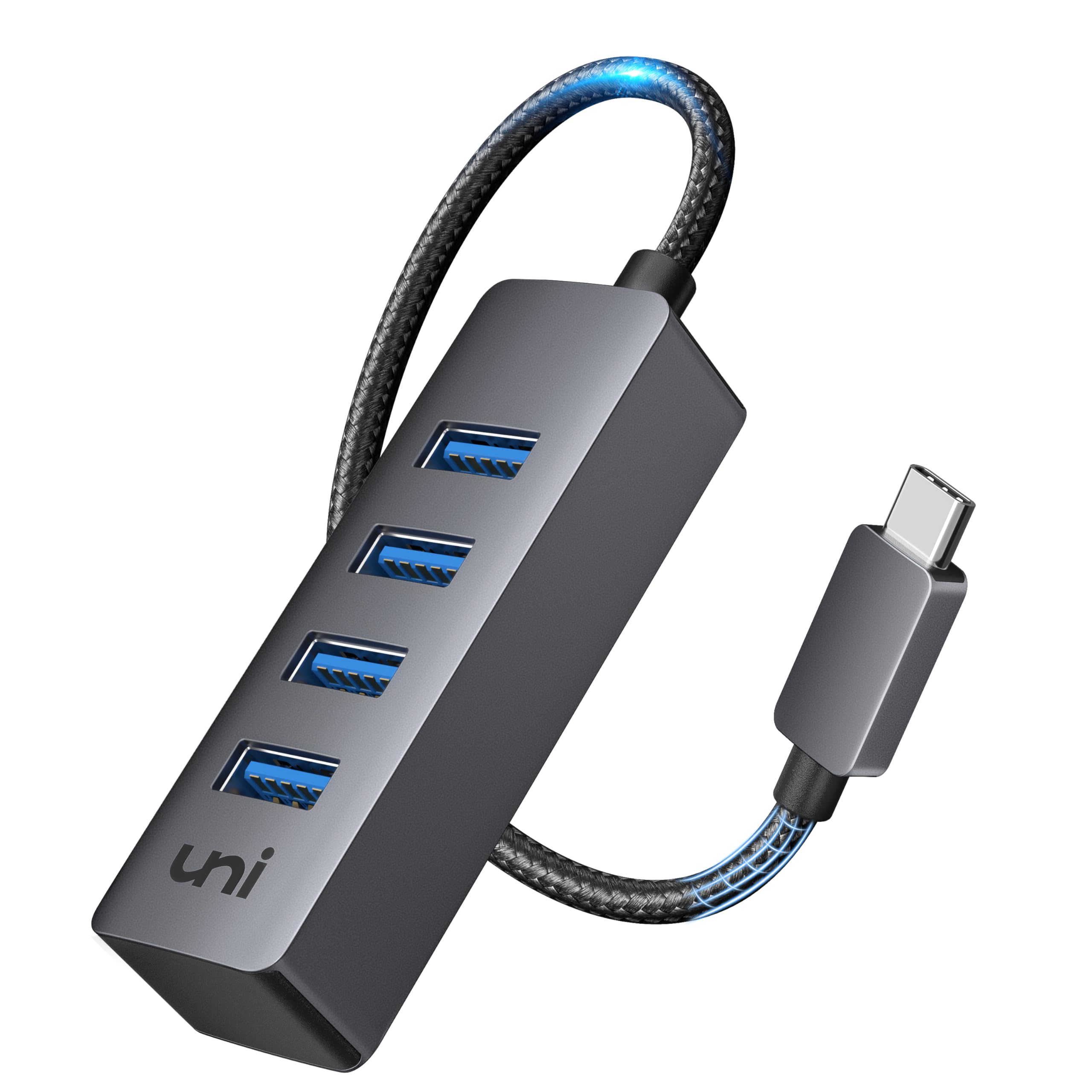Mua USB C to USB Hub 4 Ports, uni Aluminum USB 3.0 Multiport Adapter ...