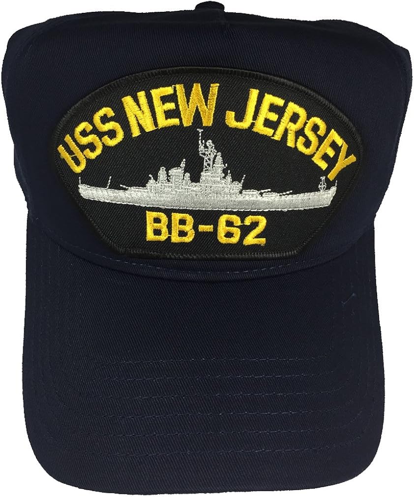 USS New Jersey BB-62 W/Ship HAT - Navy Blue - Veteran Owned Business at ...