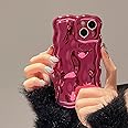 Amazon.com: FABSPARK Case for iPhone 16 Plus,3D Meteorite Bubble Pattern Electroplate Plating ...