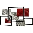 Amazon.com: Framed Array Metal Wall Decor Sculpture - Abstract Art ...