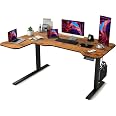 Amazon.com: Win Up Time Electric Standing Desk L Shaped - Sit to Stand ...