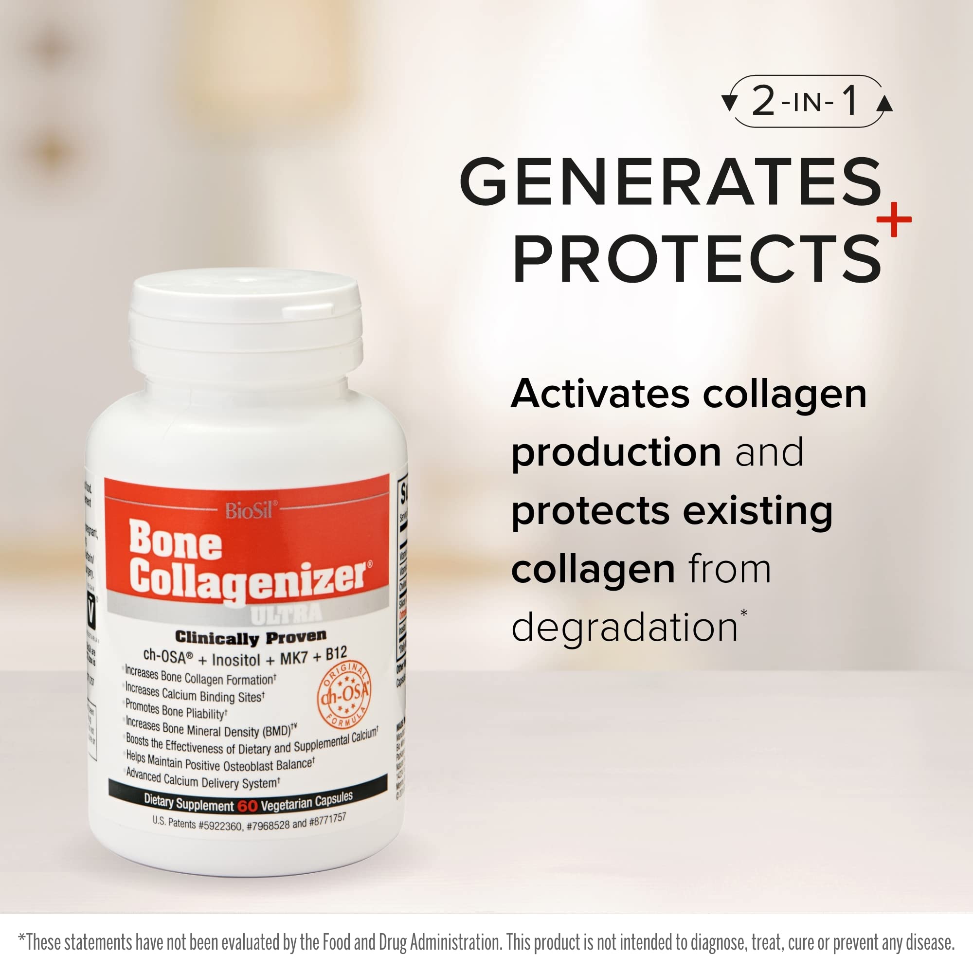 Mua Biosil Bone Collagenizer Ultra - 60 Veggie Capsules - with Patented ...