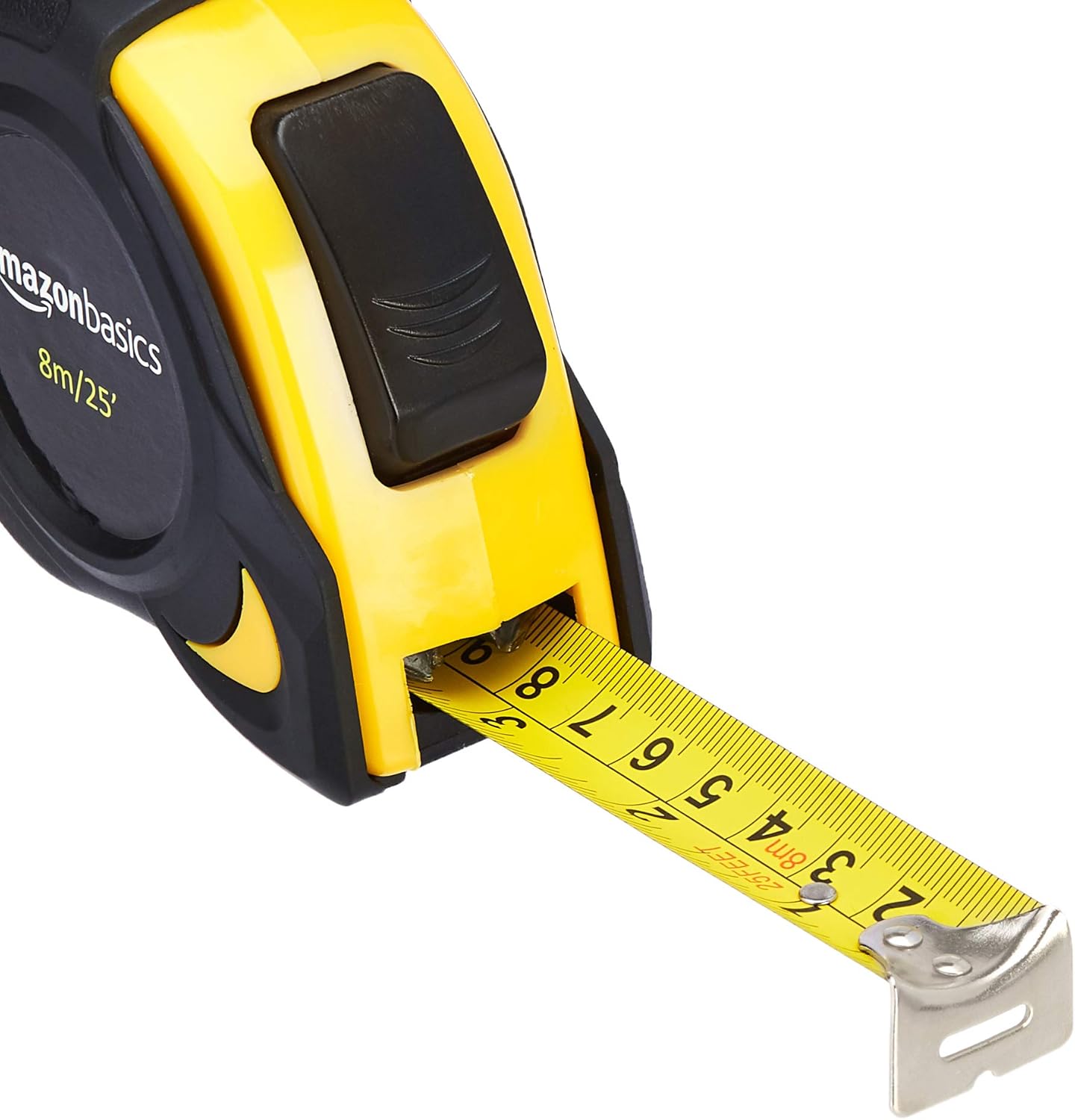 Amazon Basics Self-Locking Tape Measure – (8-Meters), Scale, MID ...