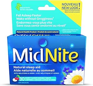MidNite Natural Sleep Aid Chewable Tablets - Cherry Flavoured ...