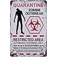 Amazon.com: Flytime Warning Restricted Area Quarantine Zombie Outbreak ...