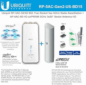 Amazon.com: Rocket Prism AC Gen2 RP-5AC-GEN2 5GHz BaseStation 802.11ac ...