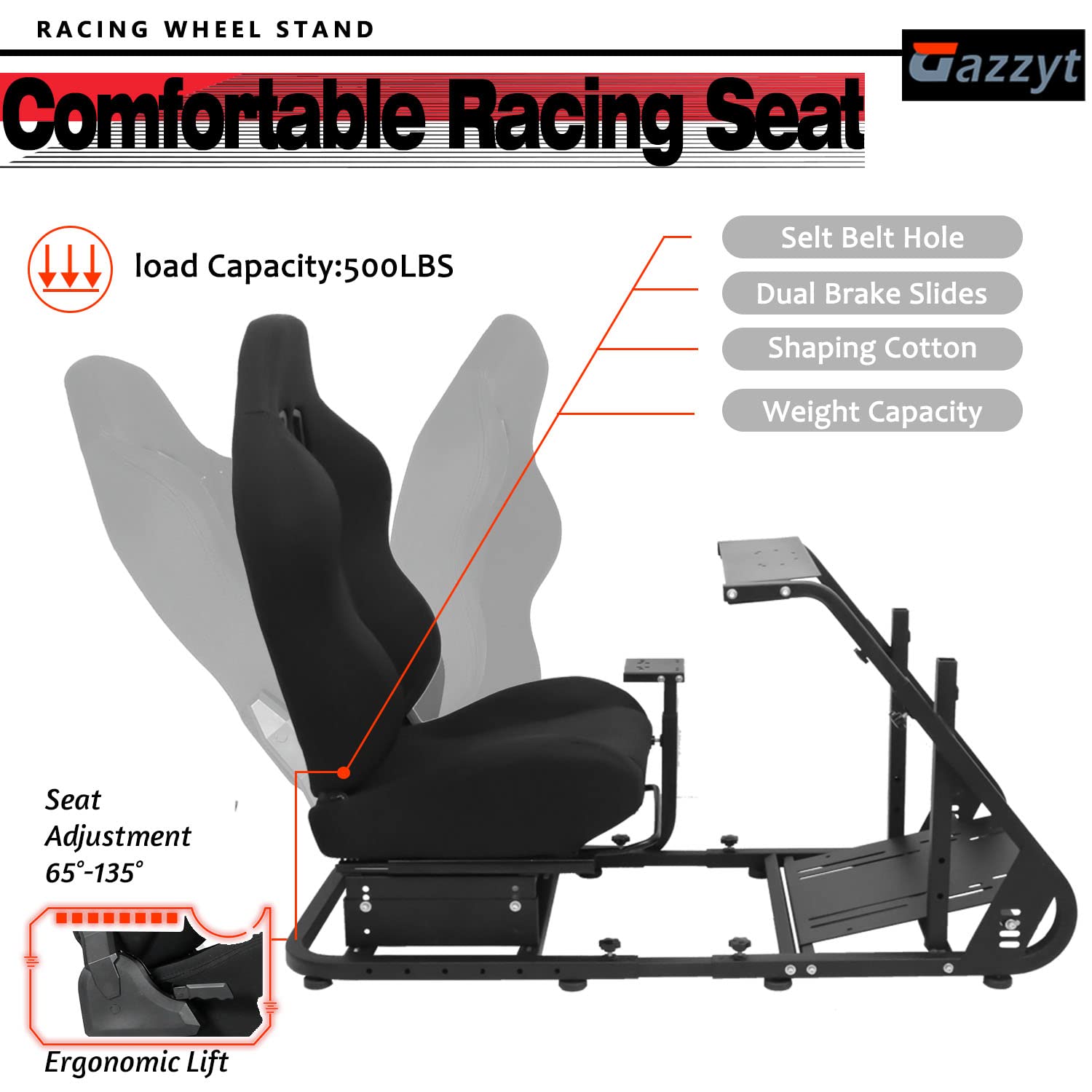 Mua Gazzyt Racing Simulator Cockpit Black Playseat with Display Stand ...