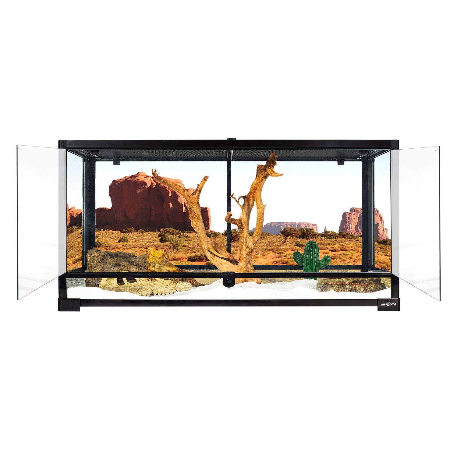 Mua REPTI ZOO 50 Gallon Reptile Glass Terrarium Tank Double Hinge Door ...