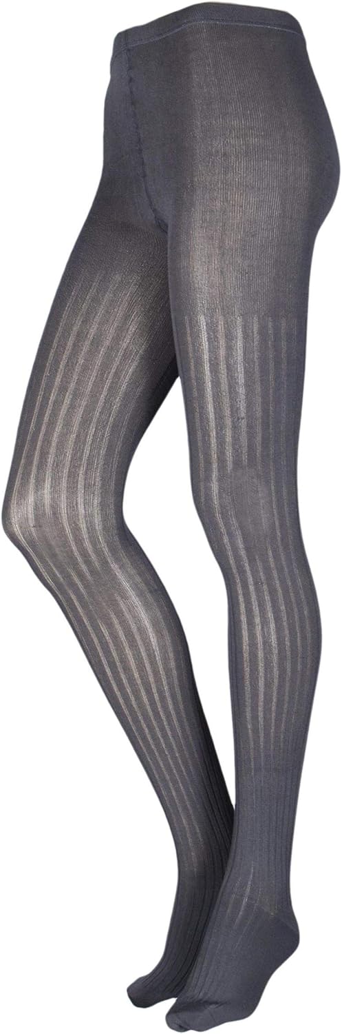 Ladies 1 Pair Elle Ribbed Bamboo Tights: Amazon.co.uk: Clothing