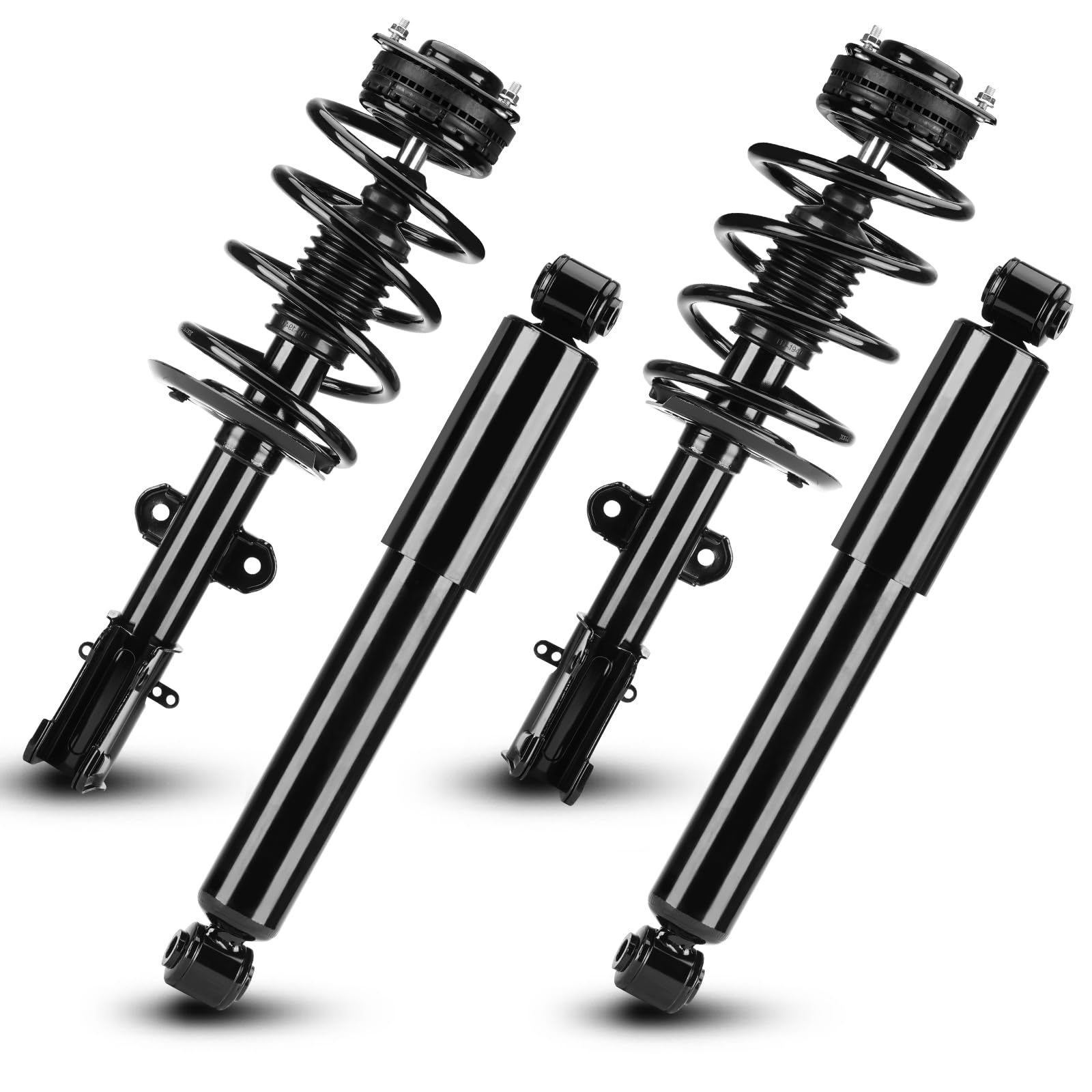 Front Rear Complete Struts Assembly Shock Absorbers w/Coil Spring Fit ...