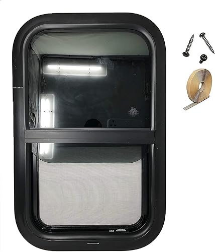 12" Inch Width x 22" Inch Height, RV Window, Tiny House Vertical Slider ...