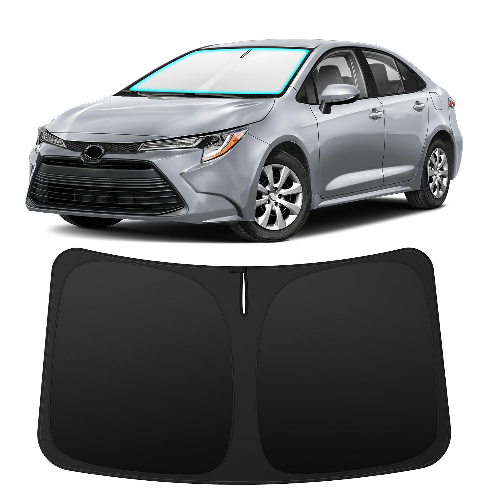 INSAUTO Foldable Windshield Sun Shade for Toyota Corolla 2019-2025 ...