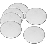 Amazon.com: PATIKIL 22mm Steel Disc, 50pcs Round Metal Stamping Blanks ...