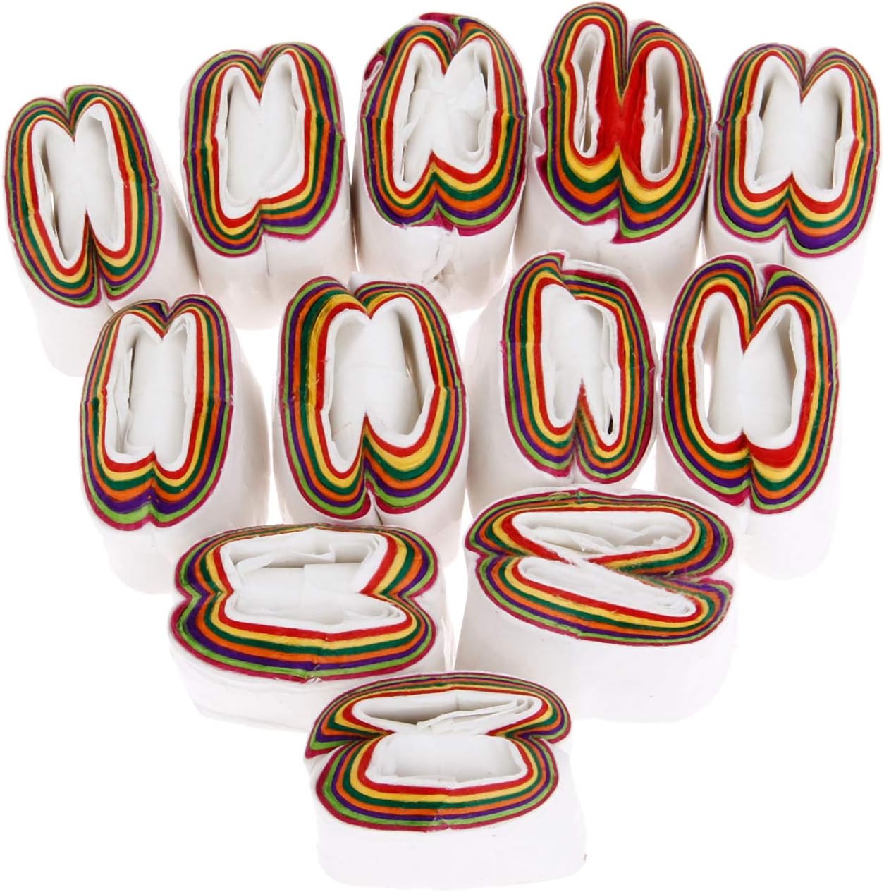 Yetaha 12PCs Paper Coils Mouth Paper Magic Tricks Props Close Up Stage ...