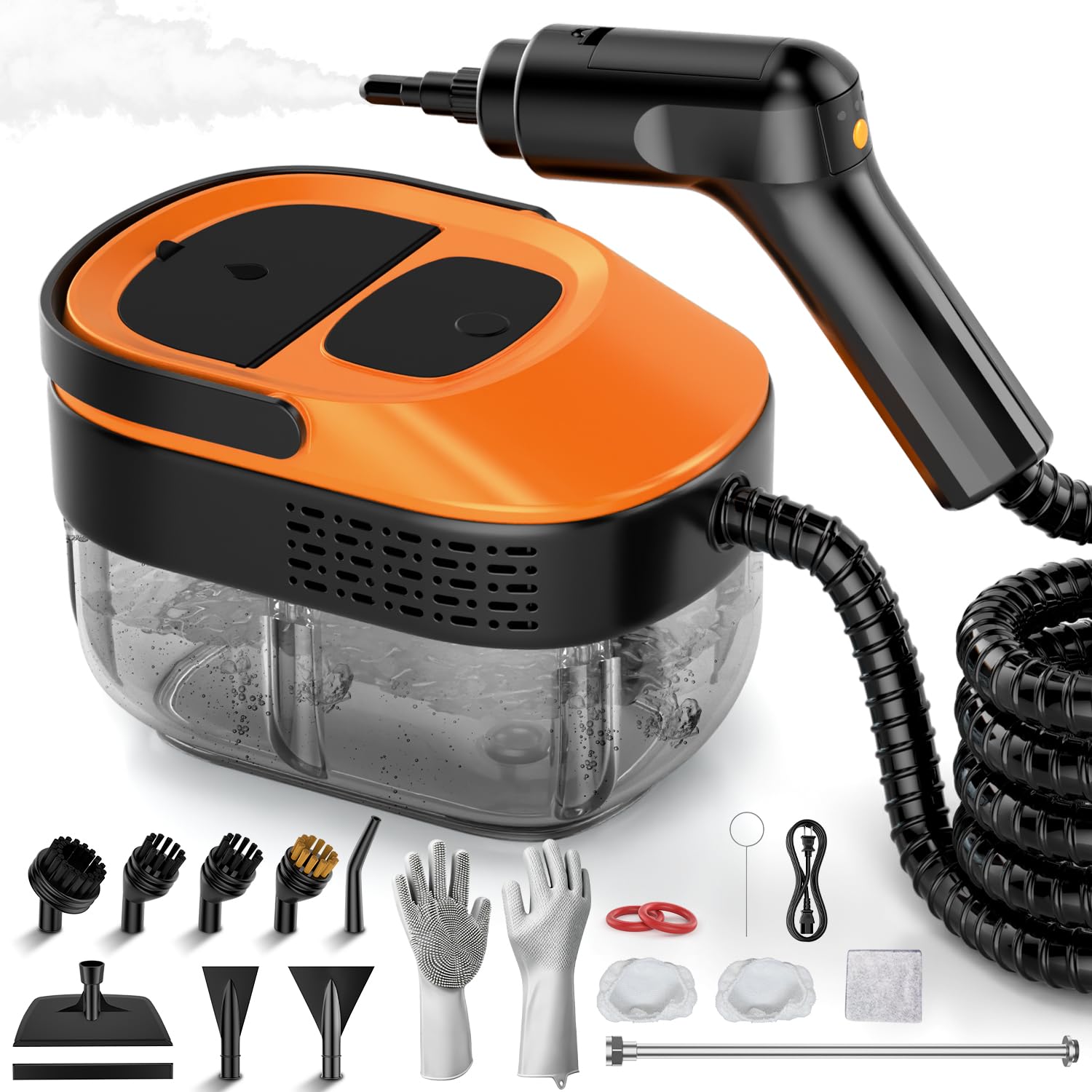 Steam Cleaner for Home & Car, 15s Fast Heat Handheld Steamer for ...
