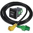 USB Port Car Switch Socket with Cable for Volkswagen RCD510 RCD310 for ...