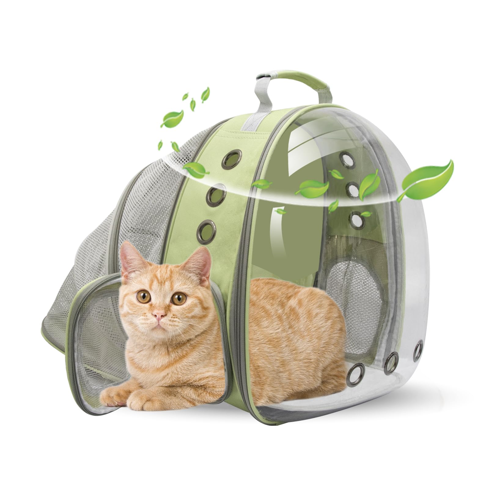 TOYSINTHEBOX Cat Backpack Carrier, Expandable Pet Bubble Backpack for ...