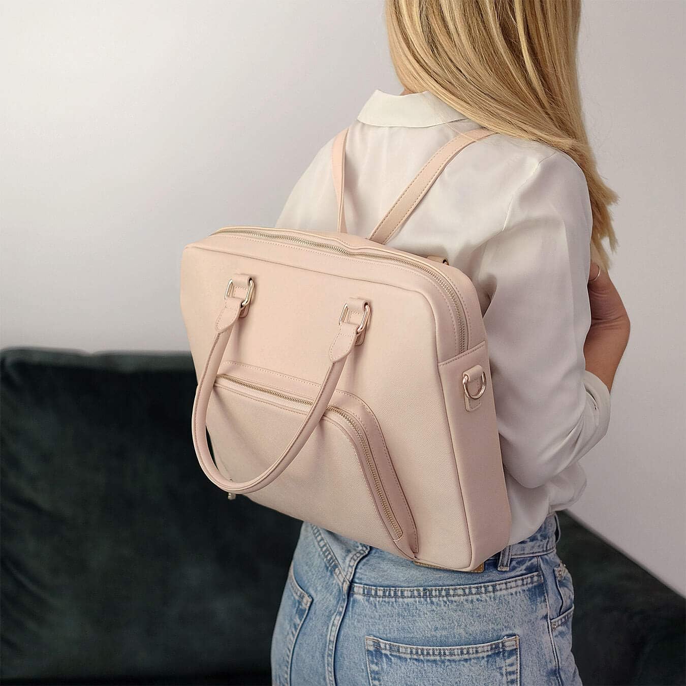 Stackers Blush Pink Laptop Bag – BigaMart