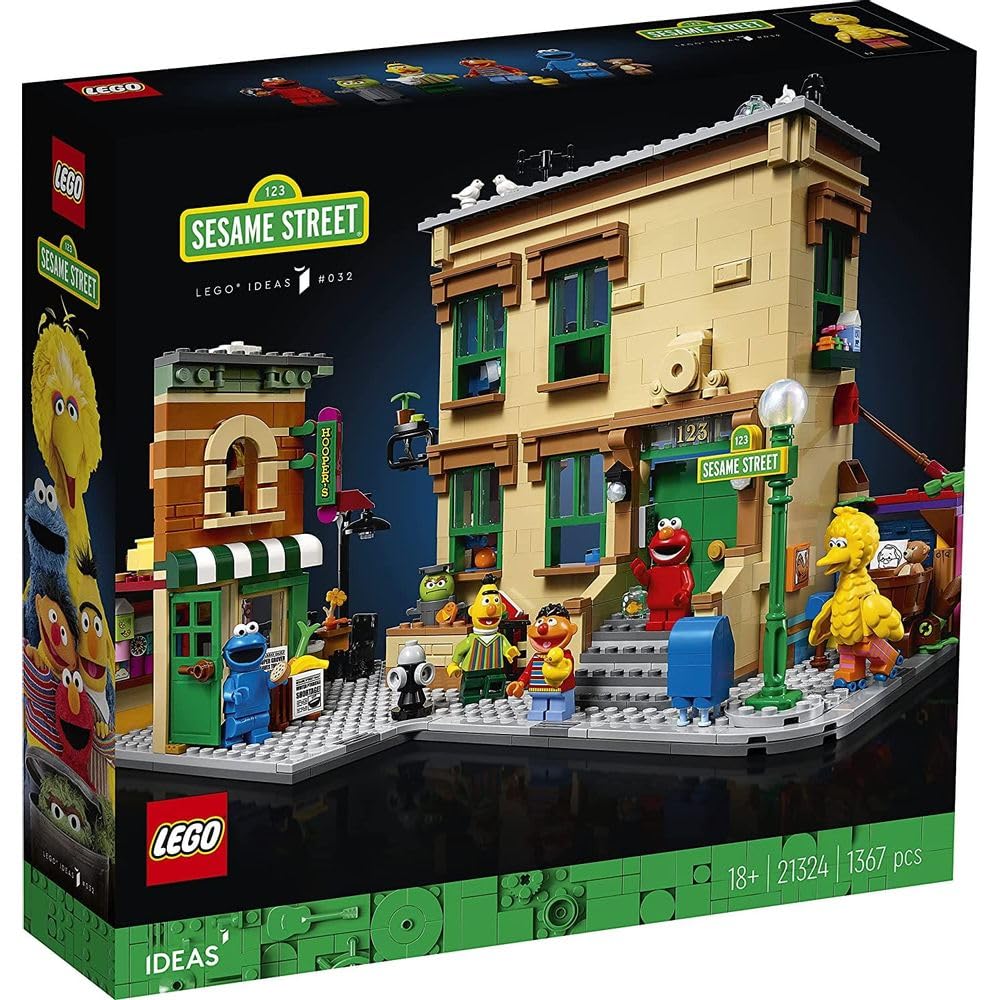 LEGO Ideas 123 Sesame Street 21324 Building Kit; Awesome Build-and ...