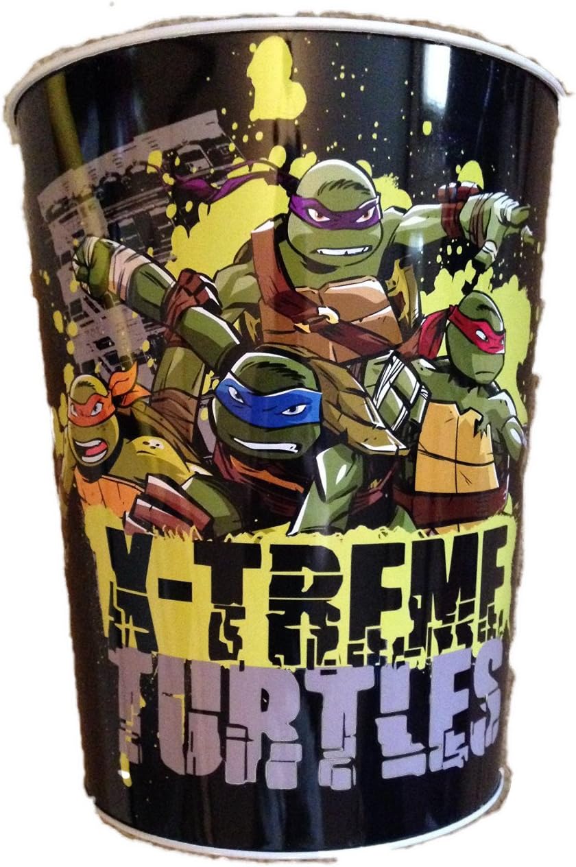 Amazon.com: Ninja Turtles Tin Trash Can, Waste Basket, Bin: Home & Kitchen