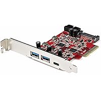 Amazon.com: StarTech.com 5-Port USB PCIe Card - 10Gbps USB 3.1 Gen 2 PCIe Card w/ 1x USB-C & 2X ...