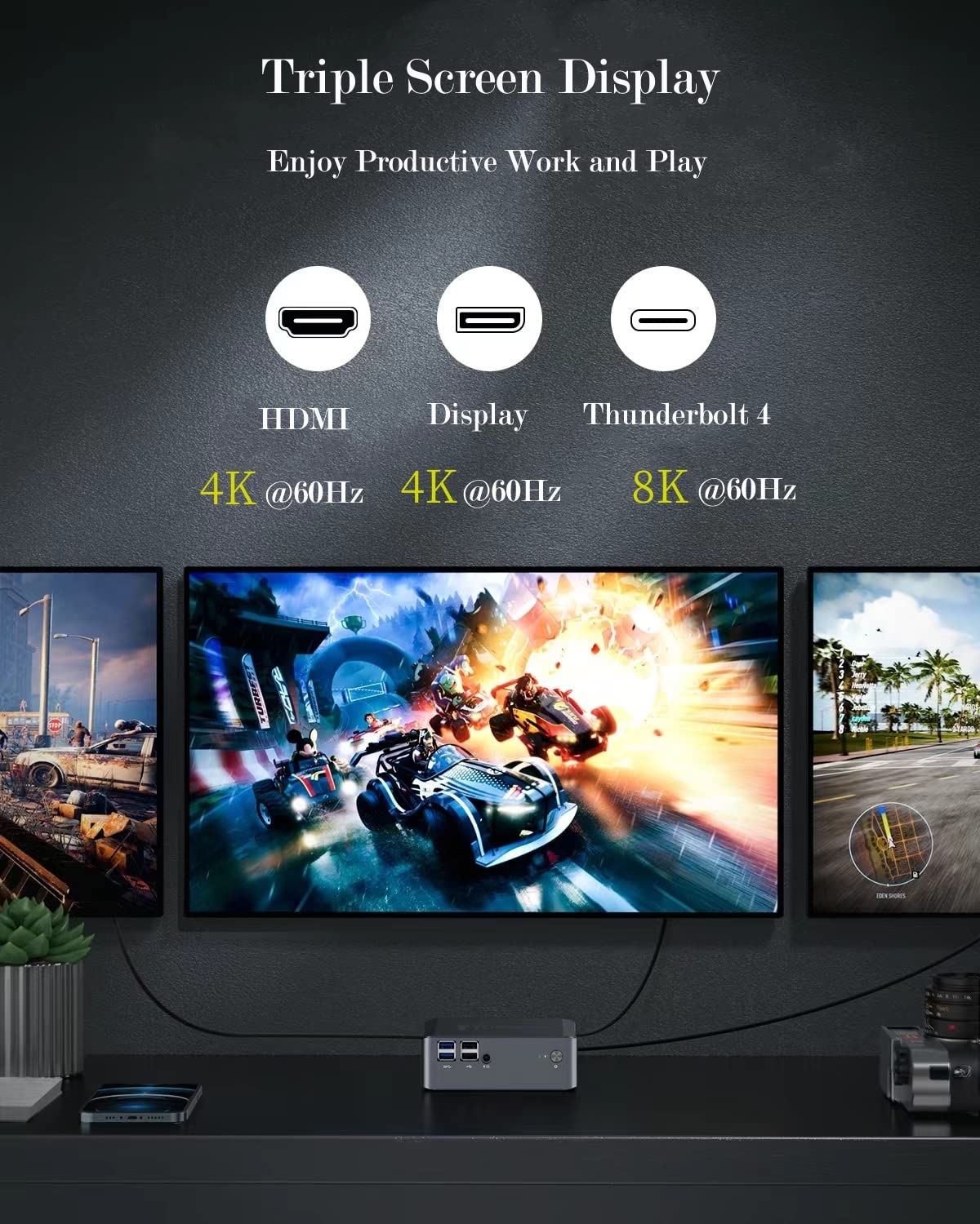 Mua Mini PC, 11th Intel i7-1165G7(up to 4.7GHz) Mini Desktop Computer ...