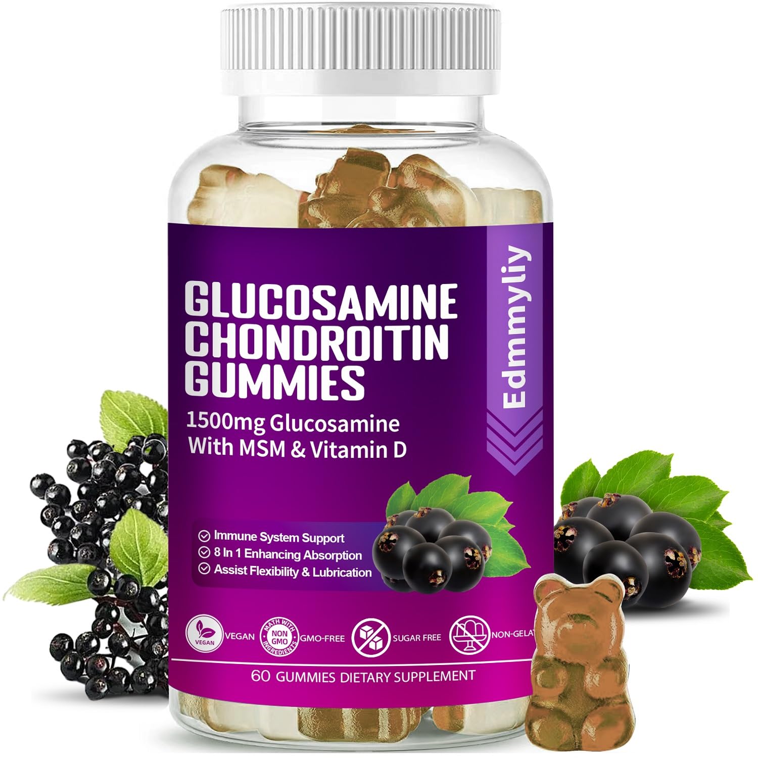 Mua Sugar Free 1500mg Glucosamine Chondroitin MSM Filled Gummies ...