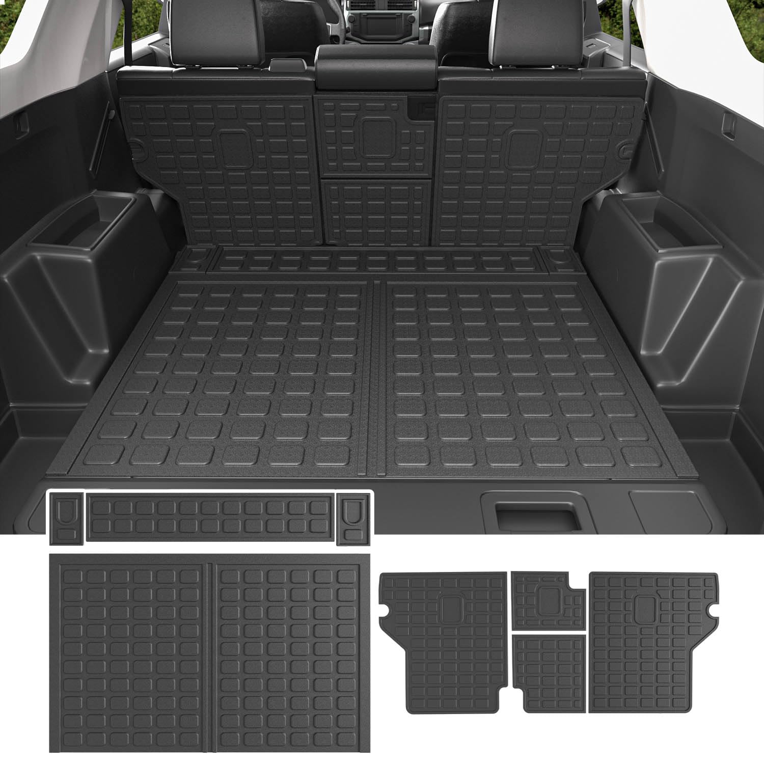 powoq Cargo Mat Compatible with 2010-2024 Toyota 4Runner Trunk Mat ...