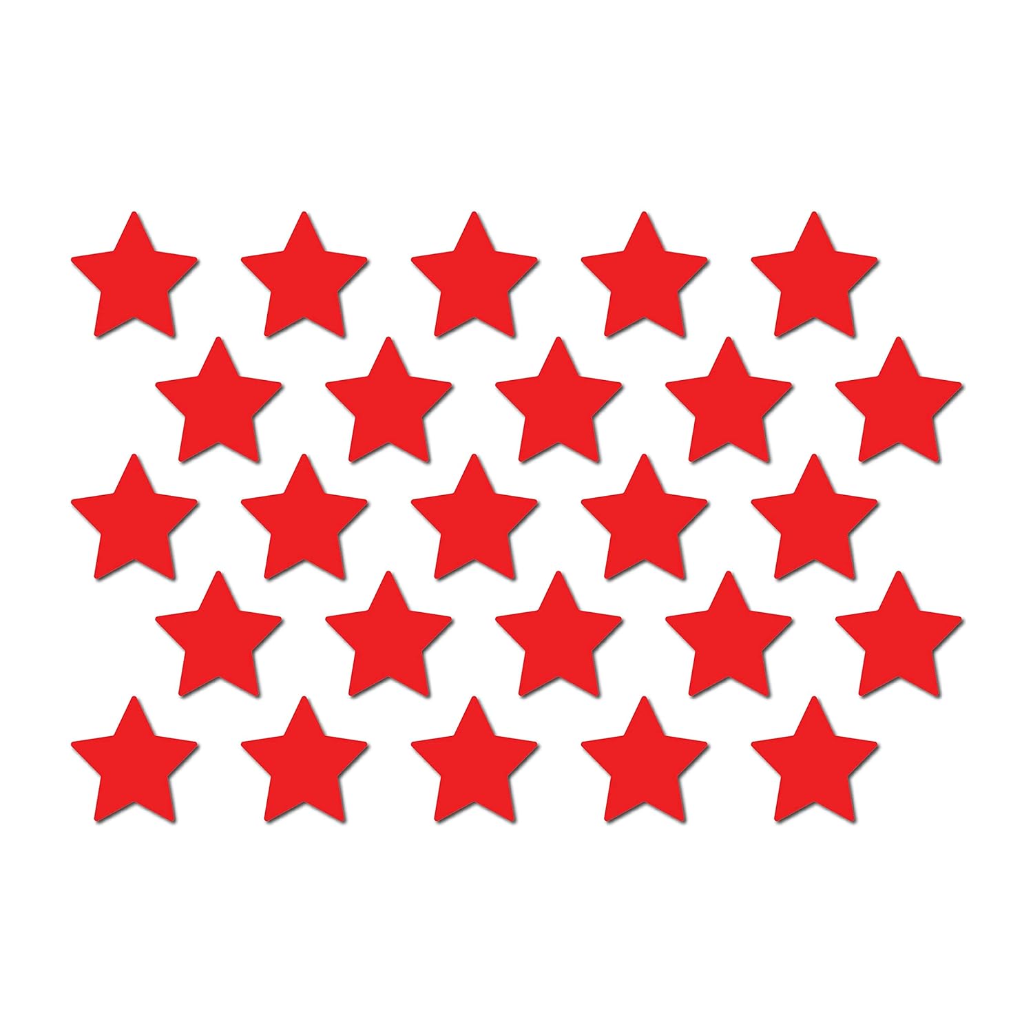 Buy 100Yellow ® Art Craft Decoration Wooden Laser Cut Star (Red, 5 x 5 ...