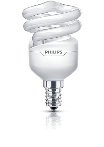 Philips Tornado 8W E14 SES CFL Spiral Light Bulb: Amazon.co.uk: Lighting